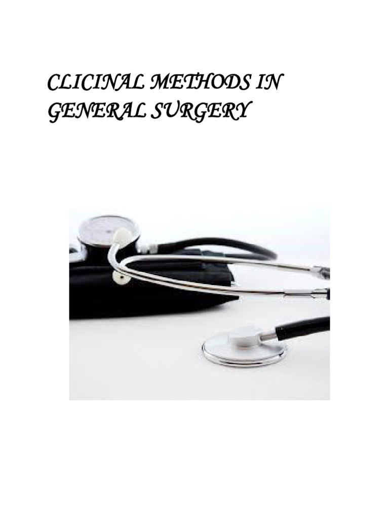 Clinical Methods Notes | PDF | Abdomen | Vein