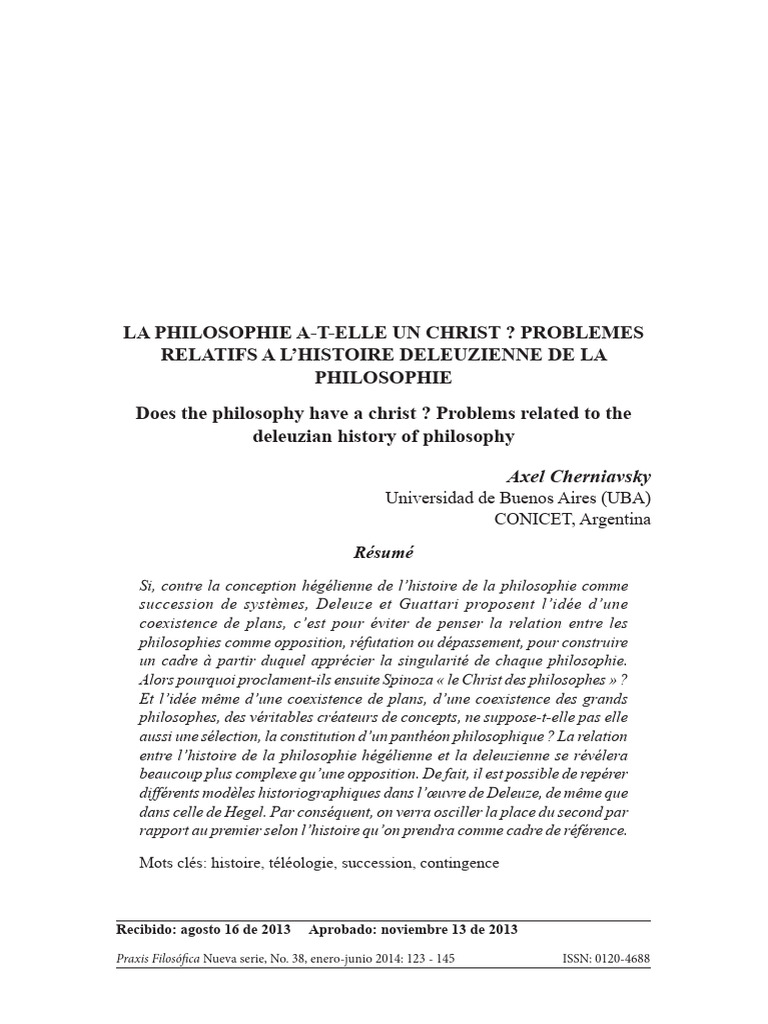 Deleuze et l'Histoire de la Philosophie | PDF | Georg Wilhelm Friedrich ...