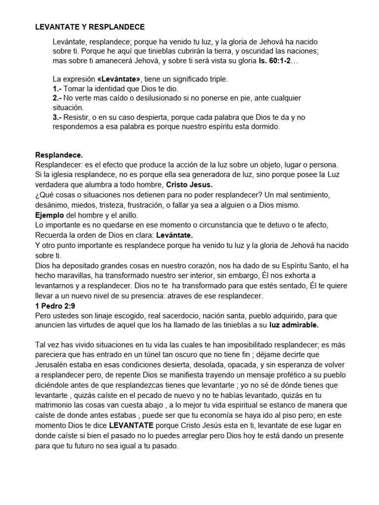 Levantate y Replandece | PDF | Elijah | Dios