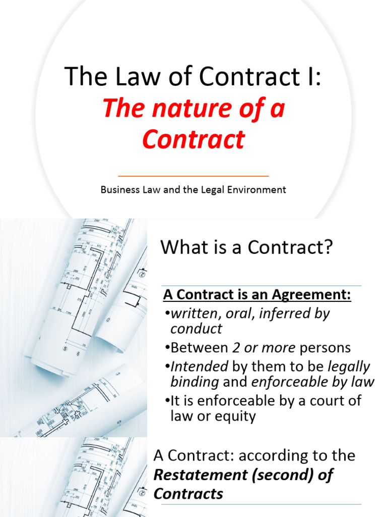 Understanding the Nature of Contracts | PDF | Offer And Acceptance ...