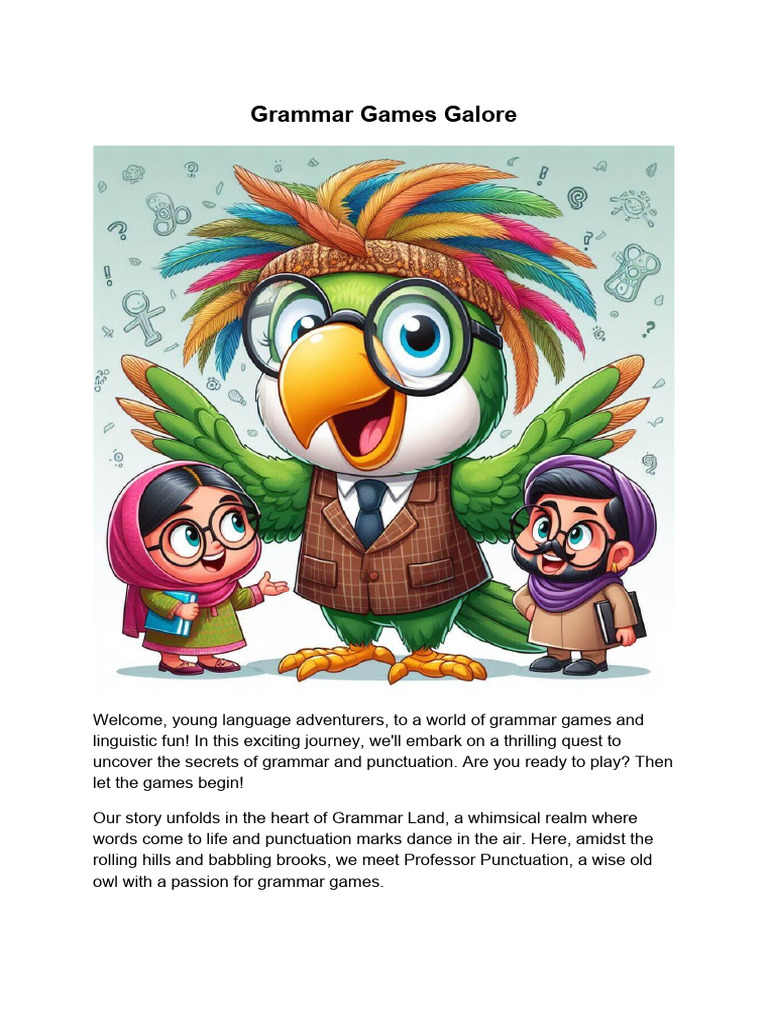 Grammar Games Galore | PDF | Foreign Language Studies