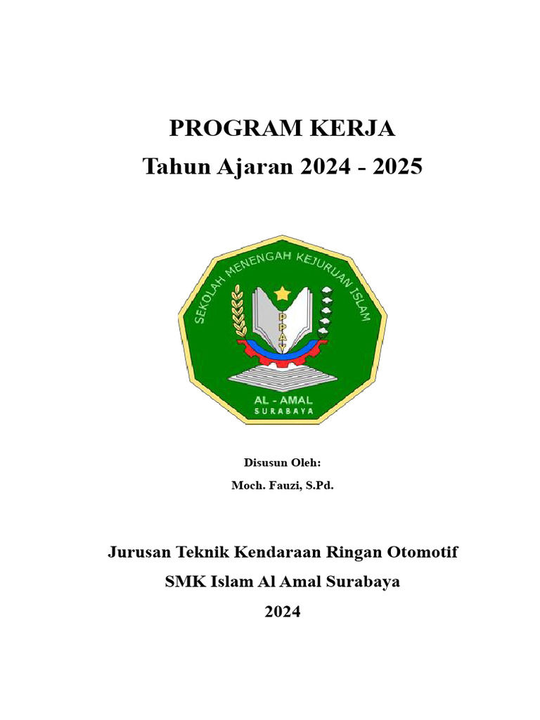 Program Kerja TKRO 2024-2025 | PDF