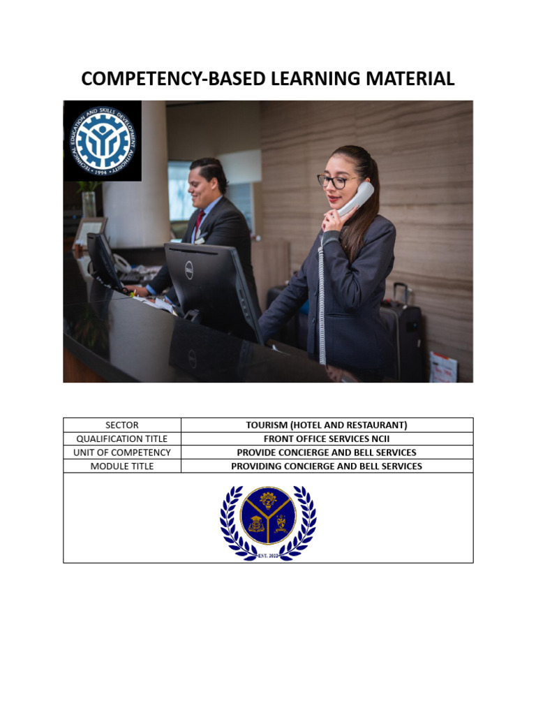 Concierge and Bell Services Training Module | PDF