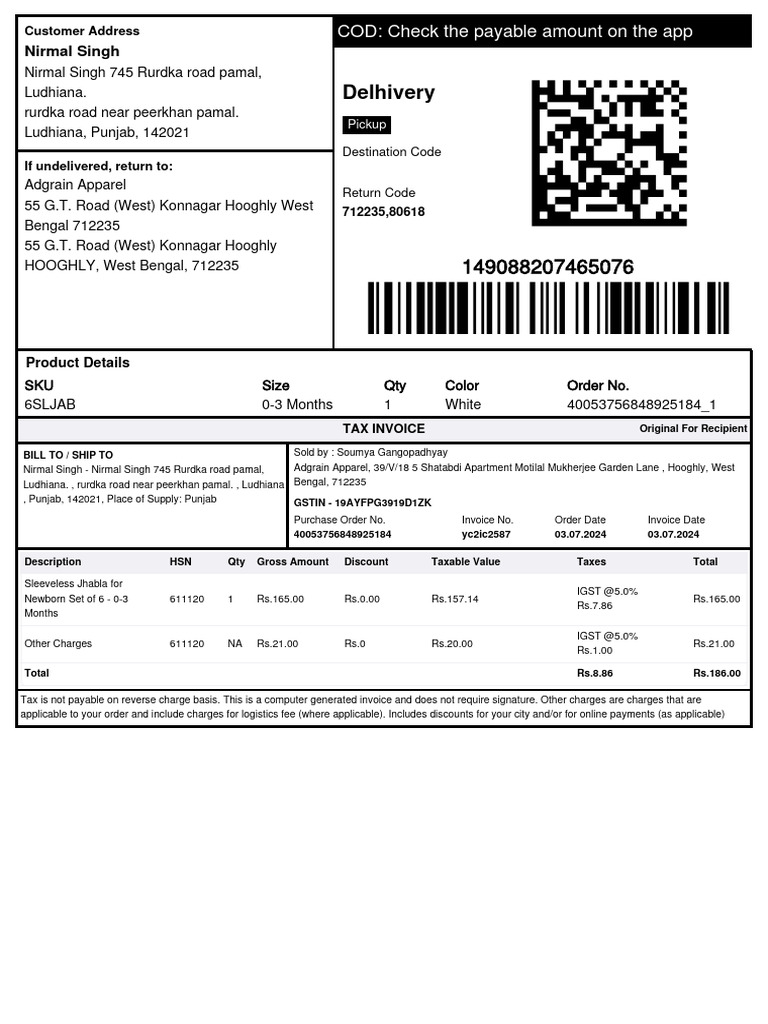 Sub Order Labels | PDF | Invoice | Service Industries