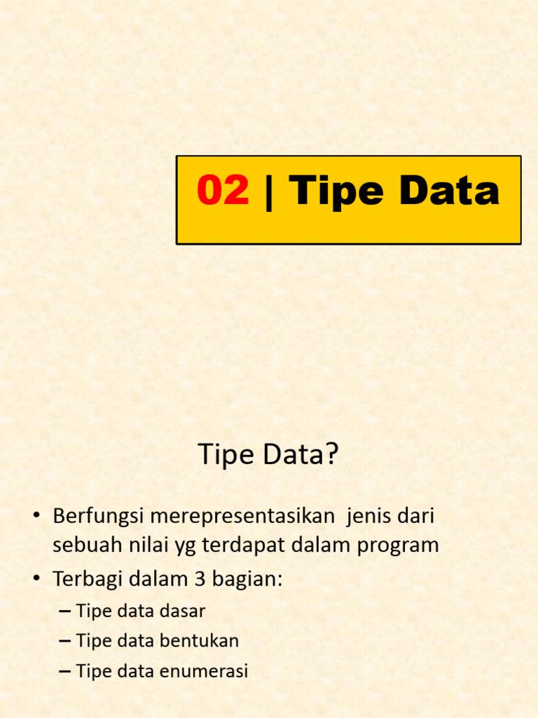 02 Tipe Data | PDF | Komputer