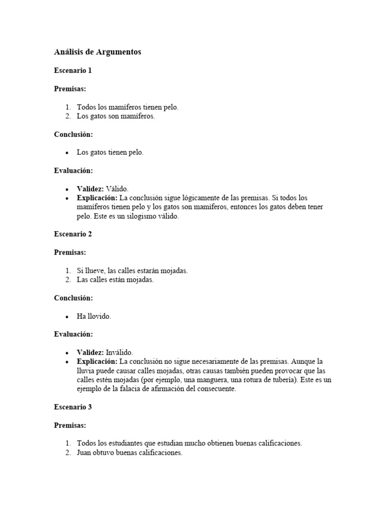 Análisis de Argumentos GUIA 3 Filosofia | PDF | Argumento | Falacia