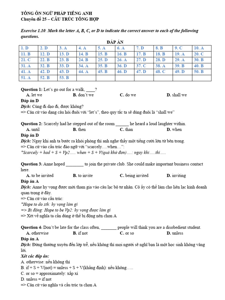 CD25 Exercise 1.10 KEY | PDF