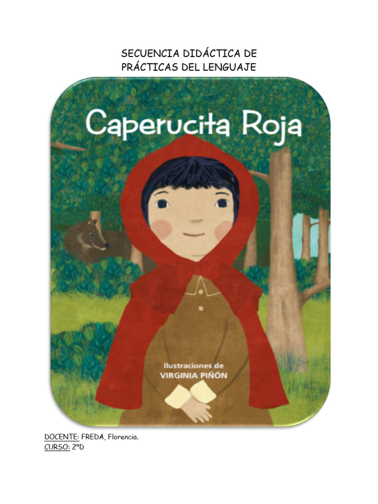 Caperucita Roja: Secuencia Didáctica | PDF | Caperucita Roja | Cuentos
