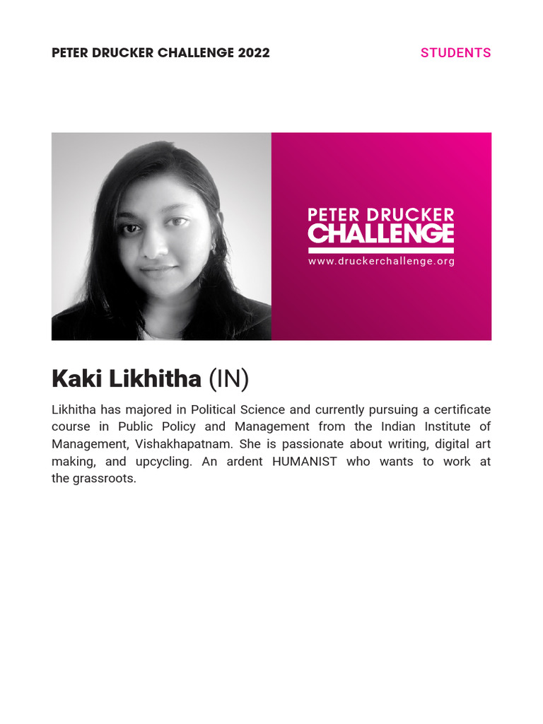 Kaki Likhitha Bio 2022 | PDF