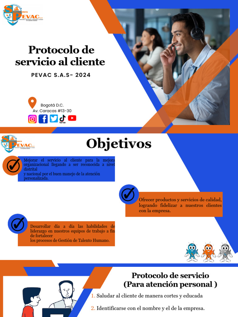 Protocolo de Servicio Al Cliente PEVAC. | PDF | Servicio al Cliente | Business