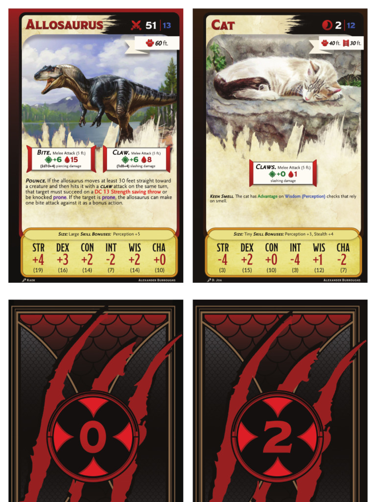 (SRD) DND 5E Bestiary Print File | PDF