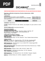 Bula do Inseticida Dermacor® | PDF | Embalagem e rotulagem | Inseticida