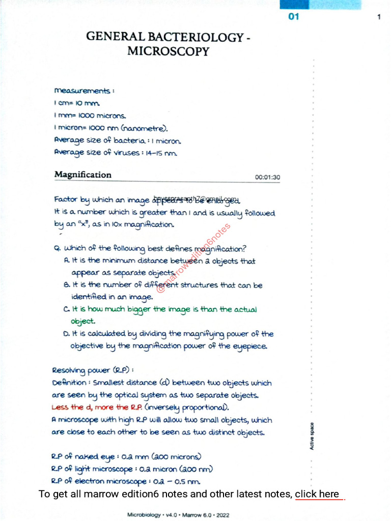 Microbiology Marrow E6 | PDF