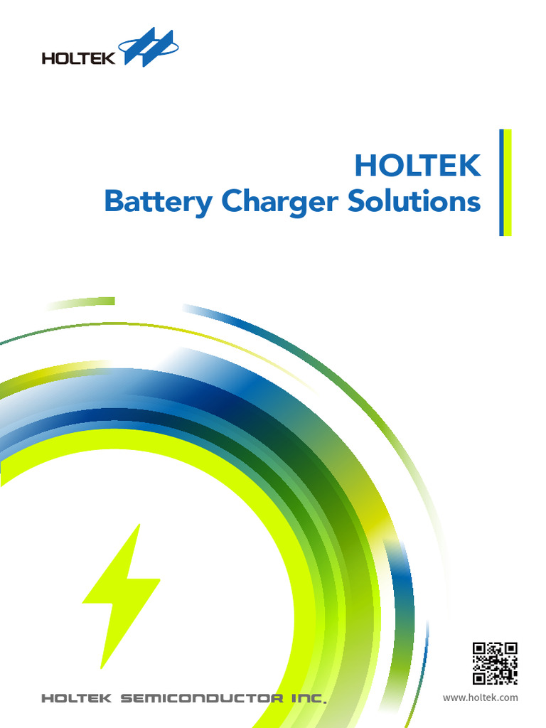 Holtek Battery Charger Solutions | PDF | Battery Charger | Microcontroller