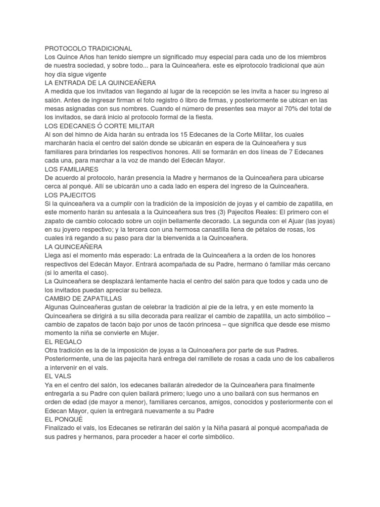 Protocolo Tradicional | PDF | Ocio