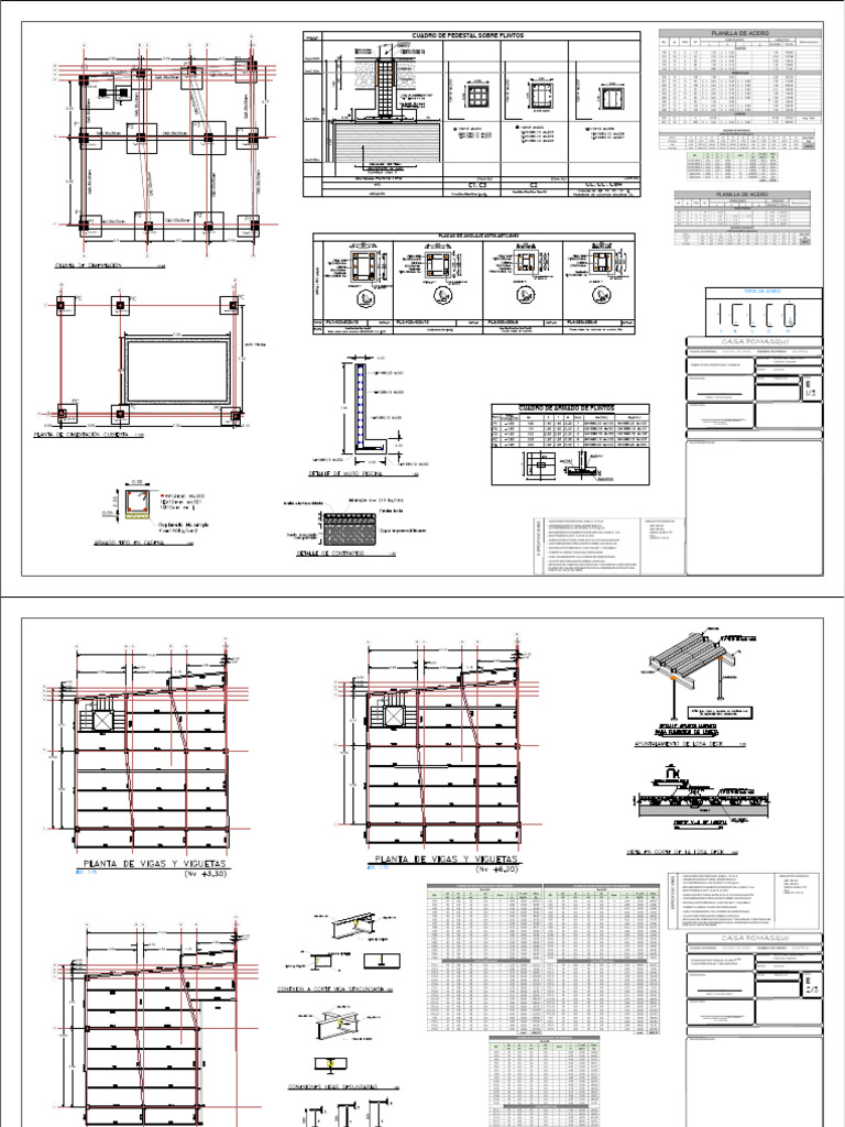 PLANOS FINALES-CASA POMASQUI Rev | PDF | Materiales | Producción y fabricación