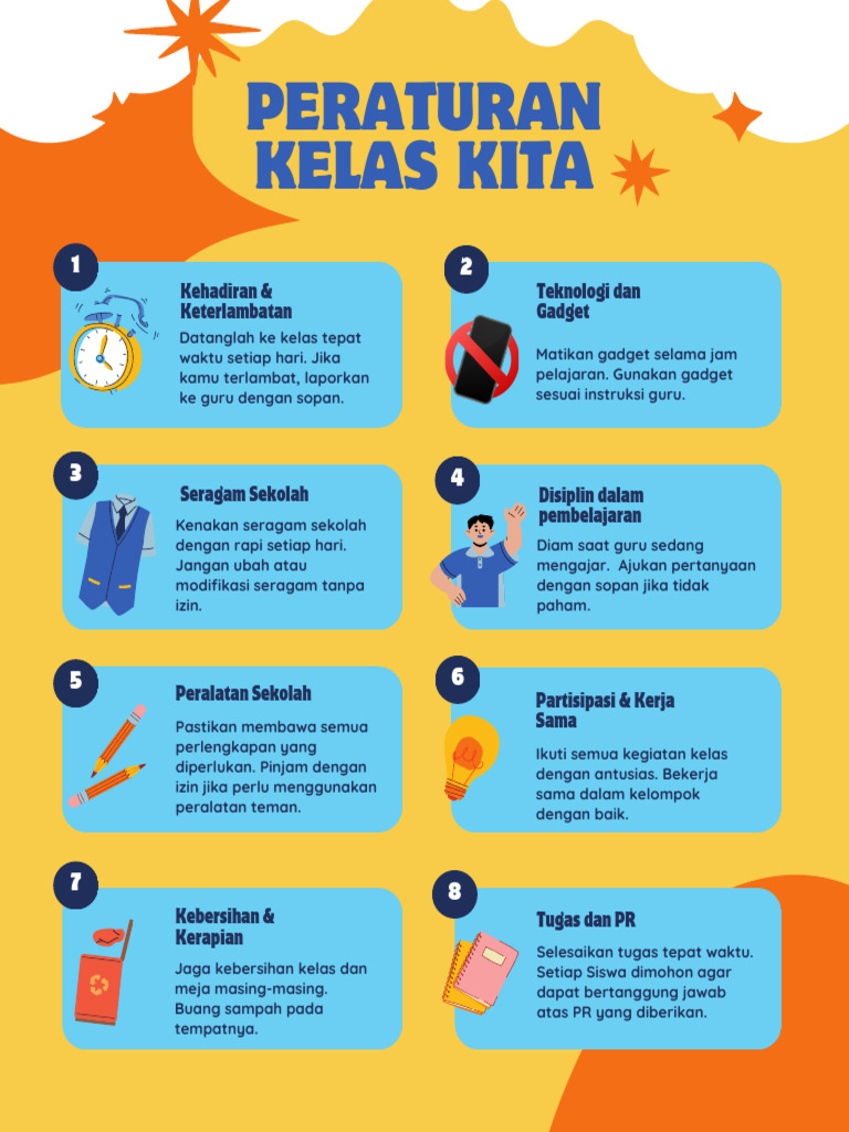 Poster Aturan Kelas Kreatif | PDF