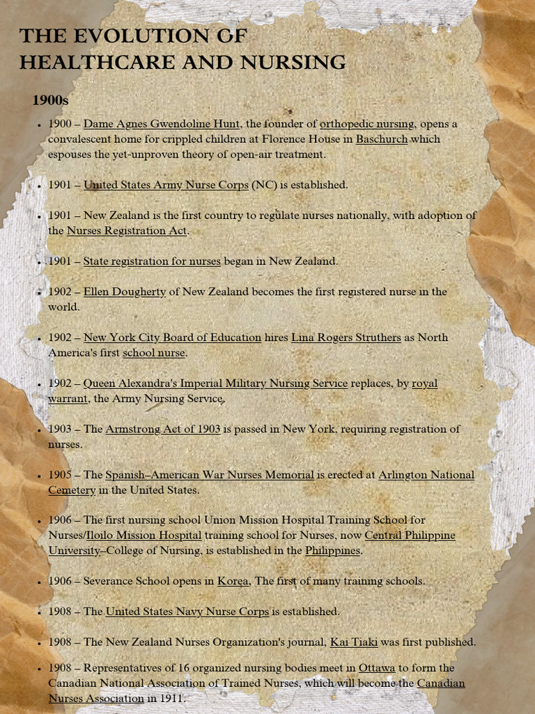 Evolution of Nursing | Download Free PDF | Nursing | Hiv/Aids