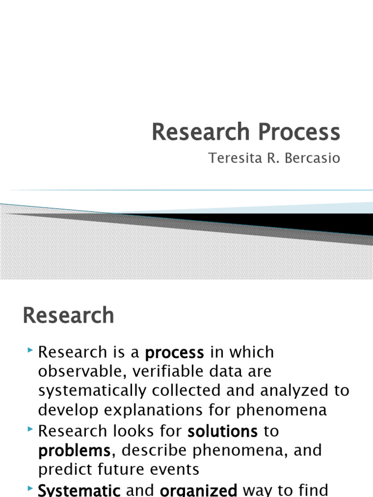 Research Process | PDF | Sampling (Statistics) | Hypothesis