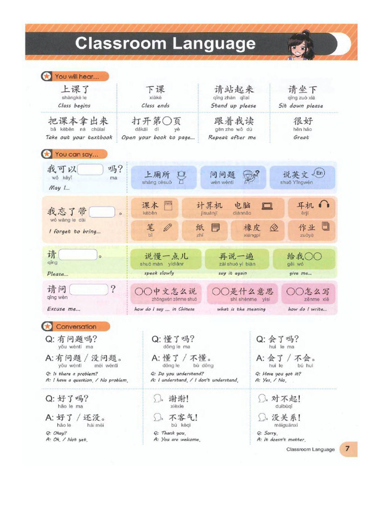 Classroom Language | PDF