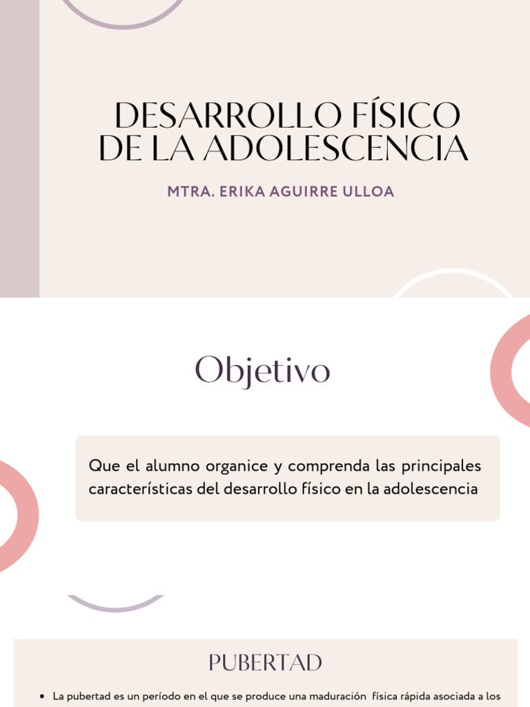 Desarrollo Físico de La Adolescencia | PDF | Adolescencia | Pubertad