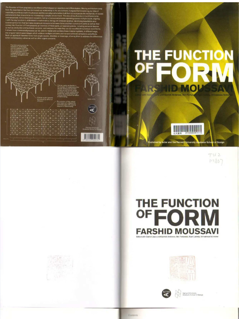 PDF The Function of Form by Farshid Moussavi Compress | PDF