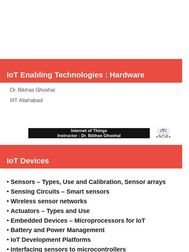 IoT Device Components HW | PDF | Battery Charger | Microcontroller