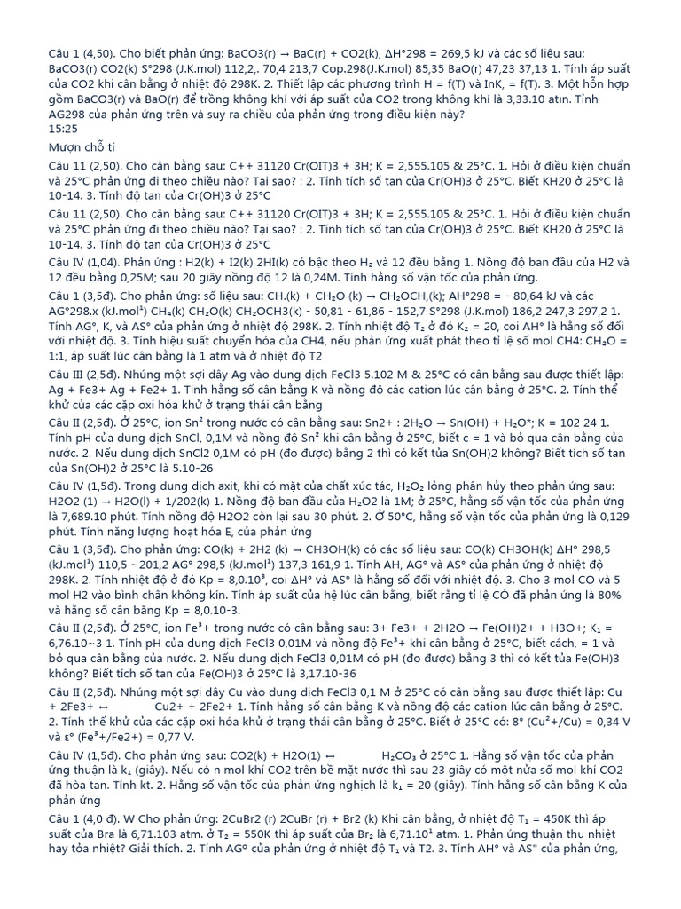 hóa học hust | PDF