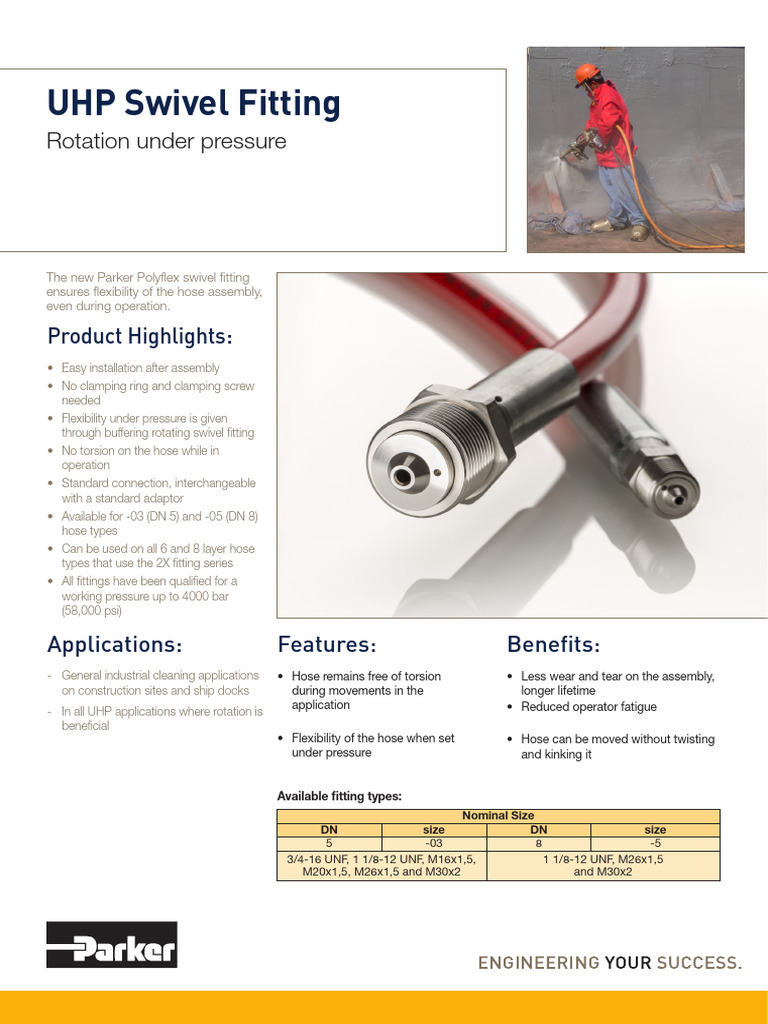 UHP-Swivel-Fitting BUL 4462 UK | PDF