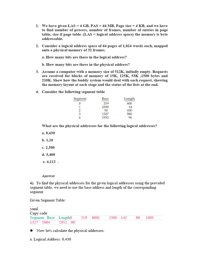 Segment Base Length | PDF | Byte | Computing