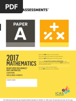 ICAS 2017 Math Year9-10 | PDF | Mathematics