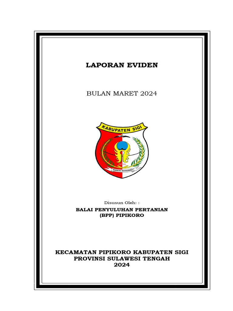Laporan Eviden - BPP Pipikoro - Maret 2024 | PDF