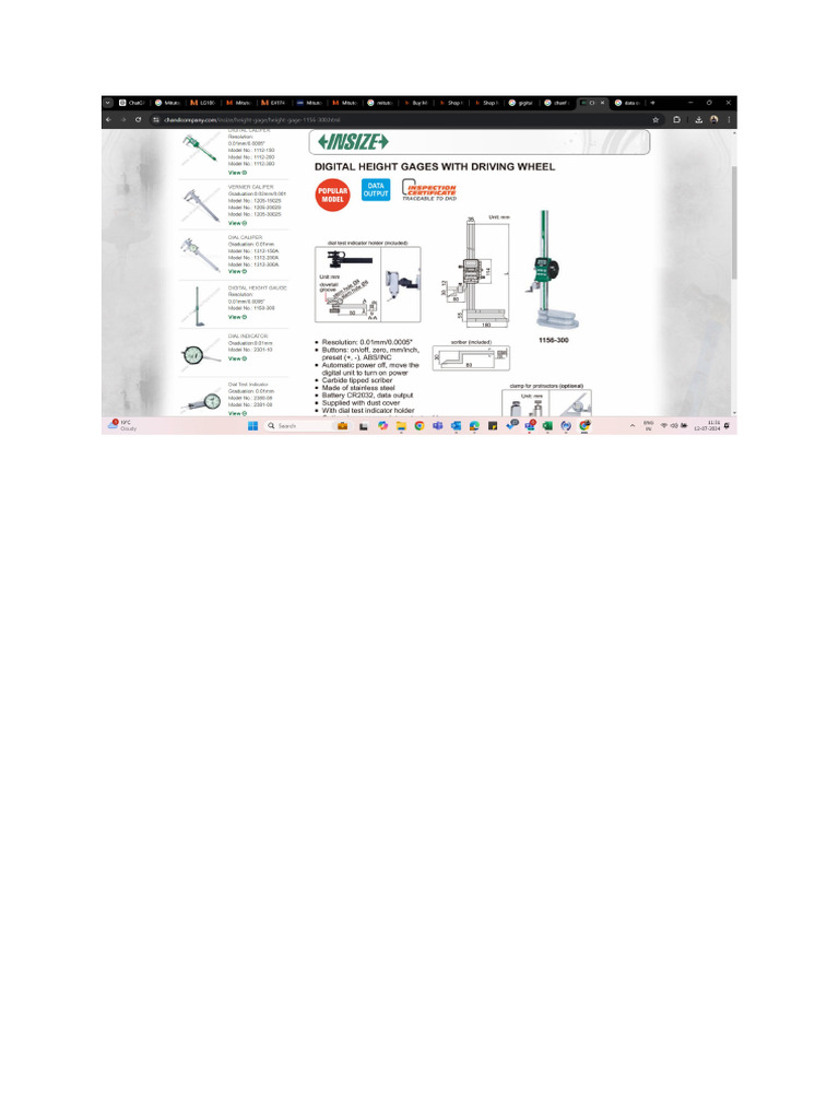 Digital Height Gauge | PDF