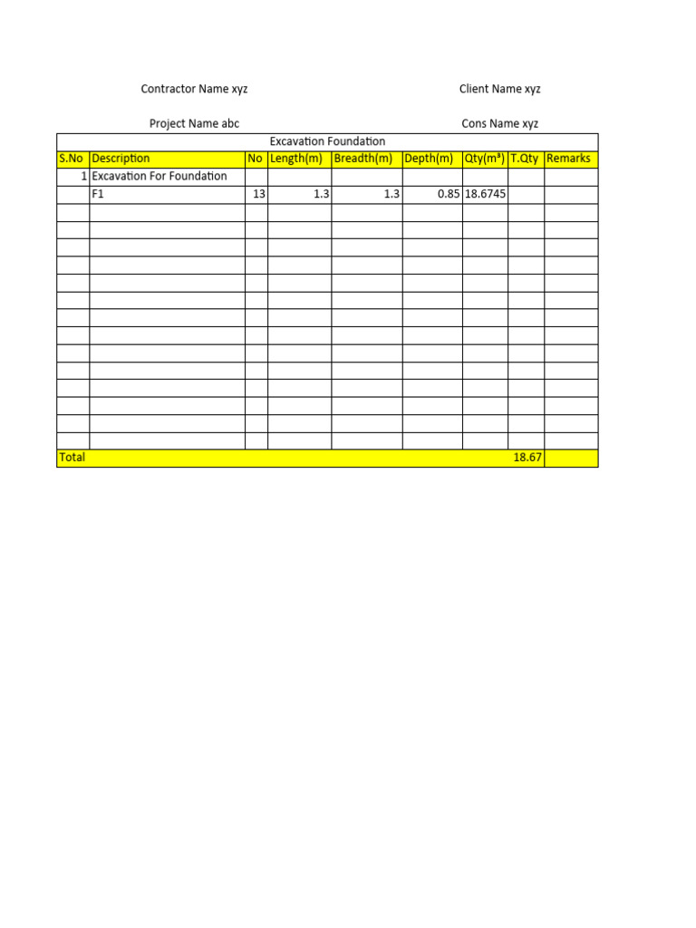 Quantity Surveying Sheet - PDF | PDF | Buildings And Structures ...