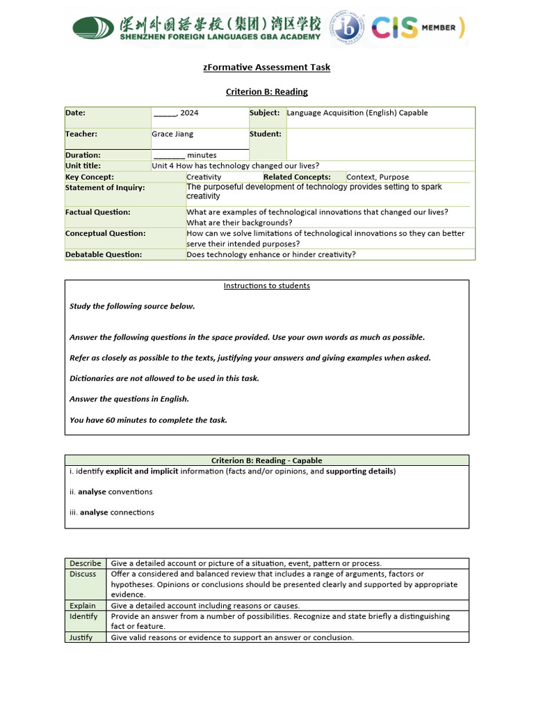 Criterion_B_Formative_sa | PDF | Virtual Reality | Creativity