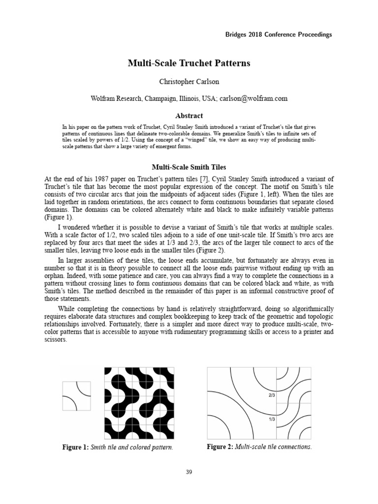 Multi-Scale Truchet Tile Patterns | PDF | Tile | Geometry
