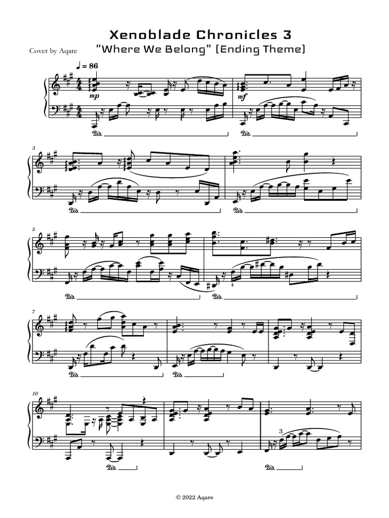 (AqareCover) Xenoblade Chronicles 3 - Where We Belong v2 | PDF