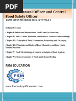 FSSAI Complete Notes | PDF | Food Safety