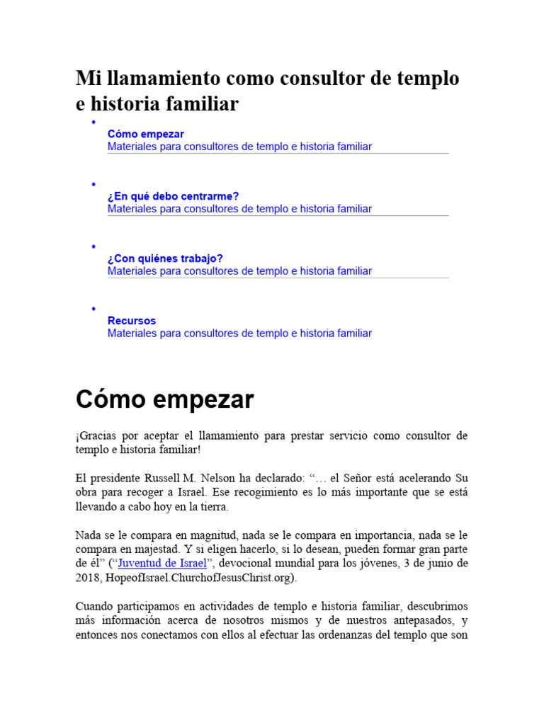 Mi llamamiento como consultor de templo e historia familiar-AIWA_CA-141 ...