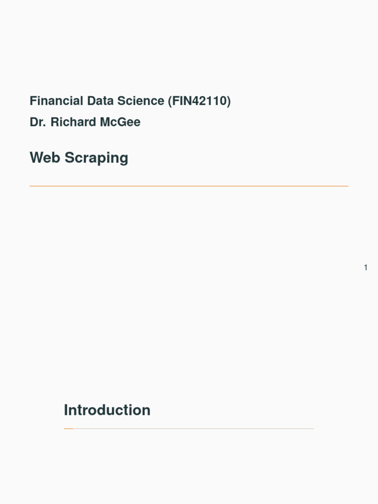 FDSWeb Scraping | PDF | World Wide Web | Internet & Web