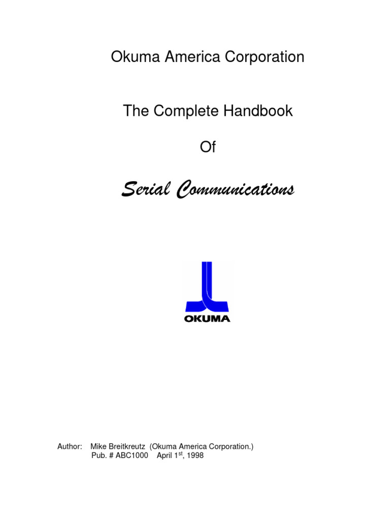 Complete Serial Communications 1 Pdf Data Transmission Electrical Engineering