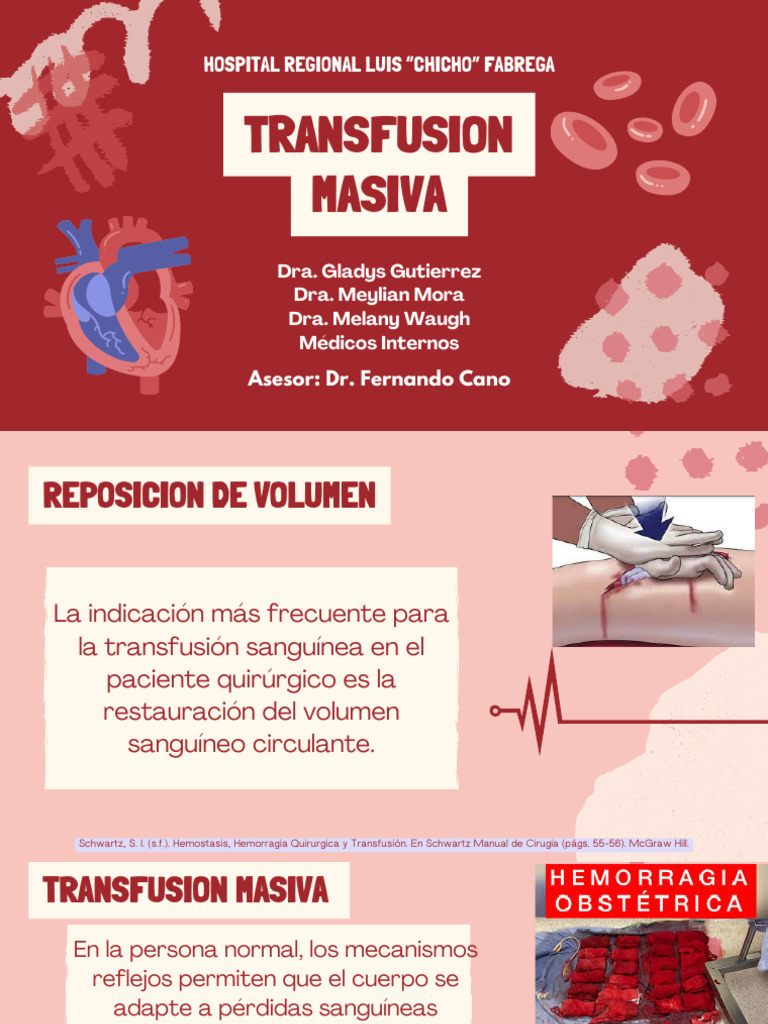Transfusión Masiva | PDF | Coagulación | Sangre