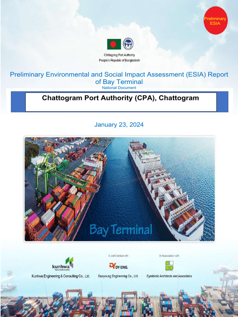 Preliminary ESIA for Bay Terminal Project | PDF | Environmental Impact ...