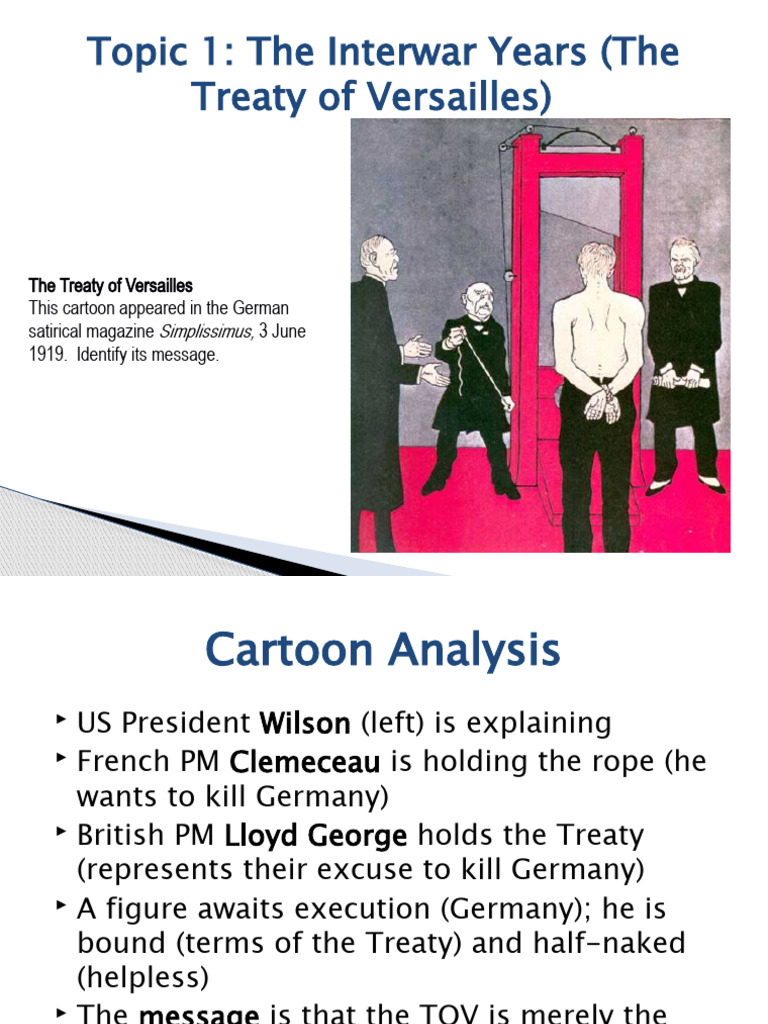 Topic 1 PowerPoint | PDF | Treaty Of Versailles | International Relations