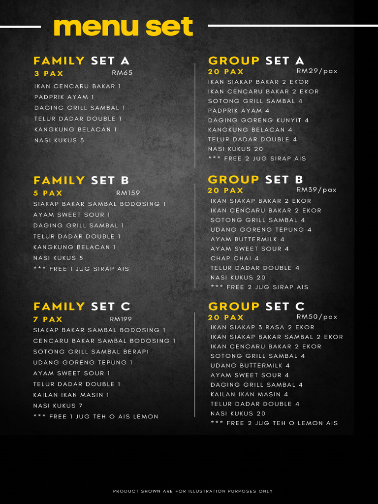 MENU SET MARCH 2024 | PDF