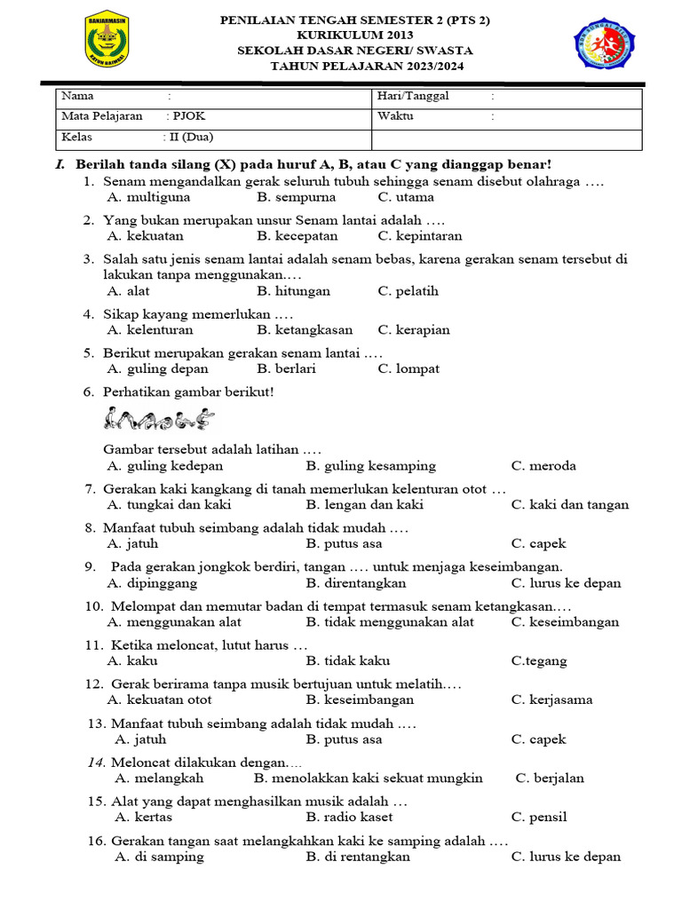 PTS 2 Kelas 2 FIX | PDF