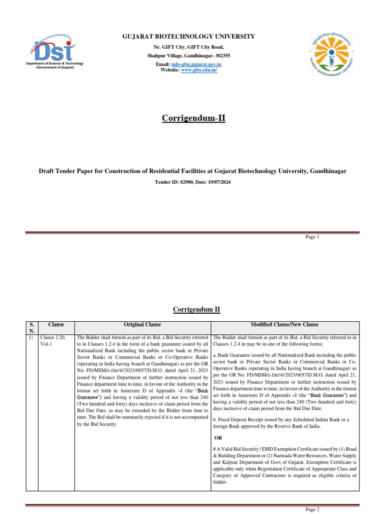Corrigendum II | PDF Corrigendum II | PDF
