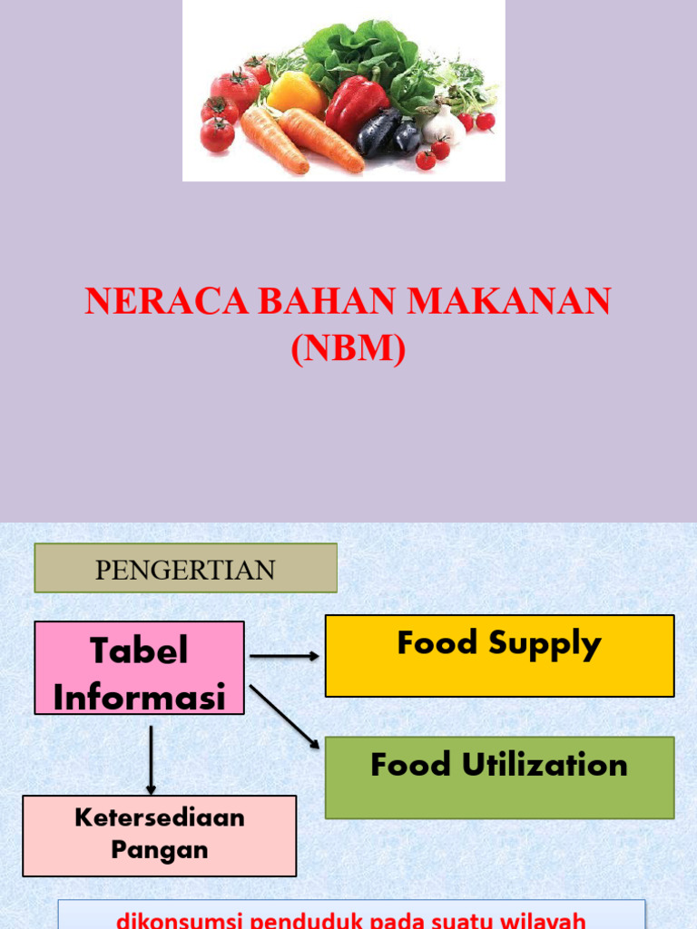 Neraca Bahan Makanan | PDF
