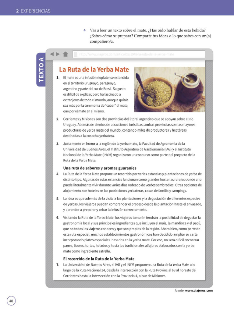 La Ruta de La Yerba Mate | PDF