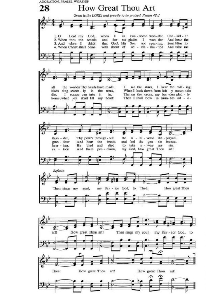 How Great Thou Art | PDF